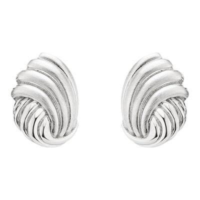 UNEND逐浪雕塑纯银Tsunami耳钉