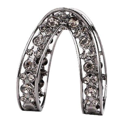 高马尾V型抓夹固定神器后脑勺丸子头发夹高级感水钻夹子头饰女