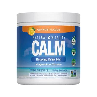 美国进口CALM镁元素橙子味柠檬酸记忆专注力抗压舒缓镁粉饮料冲剂