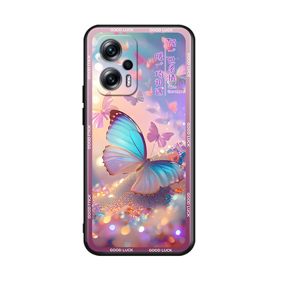 luckrider适用于红米Note11tPro手机壳22041216c梦幻hmnote11tpro好看22041216C唯美redmi蝴蝶保护套note11tp