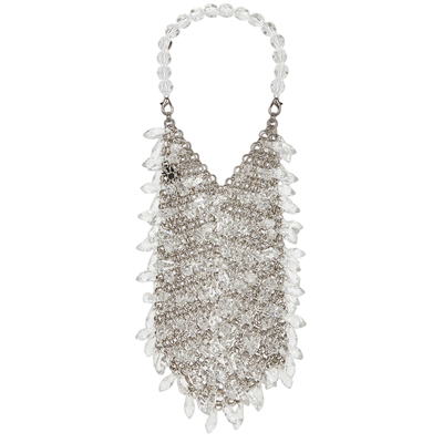 [冬季新品]olga berg Florence Chainmail Bag 水钻银色 REVOLVE