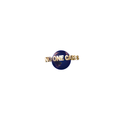 没人在乎贴纸NOONECARES地球