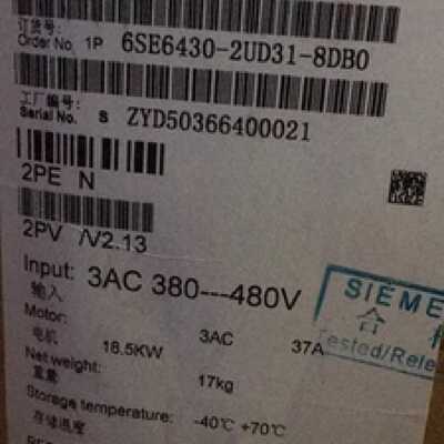 议价西门子6SE6430-2UD31-8DB0 MICROMASTER 430 18.5KW变频器