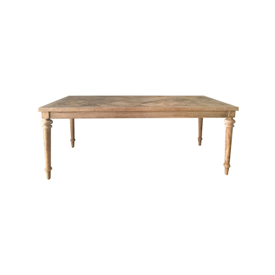 老榆木法式风实木餐桌侘寂风