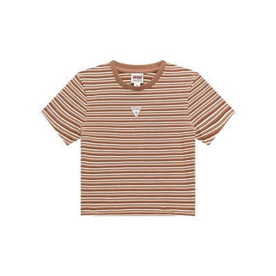 GUESS条纹舒适简约时尚短袖T恤