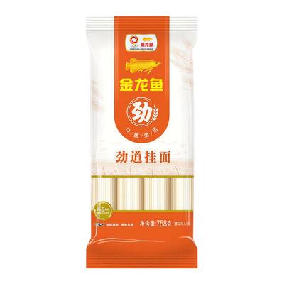 金龙鱼家常系列劲道挂面758g袋装营养早餐挂面家用宿舍速食面