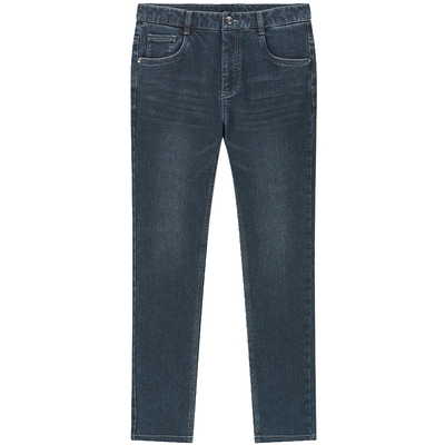 男士加厚保暖修身牛仔裤百斯盾