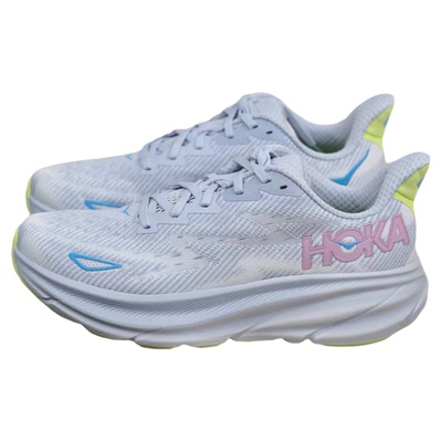 HOKA正品 Clifton 9 克9女运动舒适防滑 低帮跑步鞋 1127896-GLLS