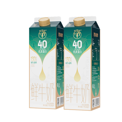 杭州西湖牌低温鲜牛奶950ml