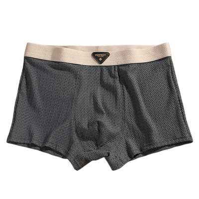 男士冰丝薄款透气抗菌平角内裤