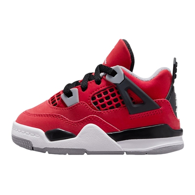 耐克黑红AJ4男女童鞋Air Jordan 4复古休闲鞋乔4篮球鞋HV4382-600