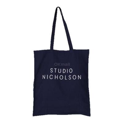 韩国直邮Studio Nicholson手提包男女同款标准深海军蓝手感舒适