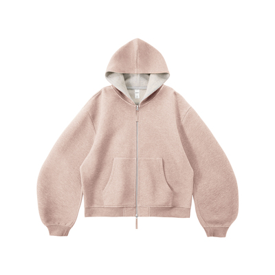 巨好看美式开衫连帽卫衣外套女款