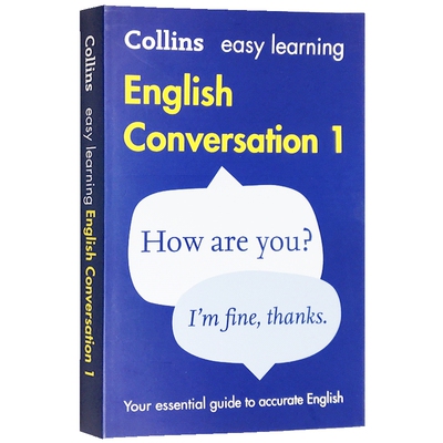 正版 柯林斯轻松学英语口语会话 1 英文版书 Easy Learning English Conversation Book 1 英文原版进口书籍