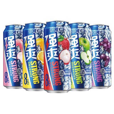 锐澳经典8度强爽鸡尾酒500ml*6支