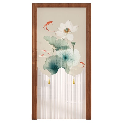 新中式防蚊遮挡隐私门帘遮挡帘