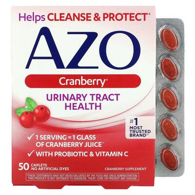 AZO女性私护益生菌蔓越莓精华维生素C清洁泌尿系统健康
