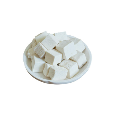 茯苓中药材正品 特级天然无硫白茯苓丁500g 生切云茯苓片茯苓块
