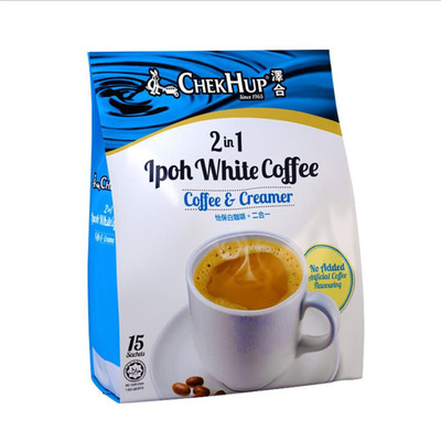 马来西亚醇香泽合二合一怡保速溶白咖啡12条/420g/袋 1袋