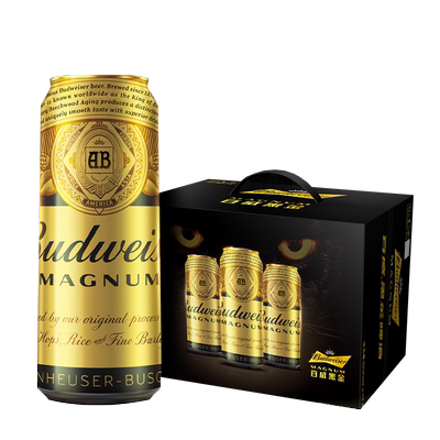 百威黑金啤酒500ml*12听