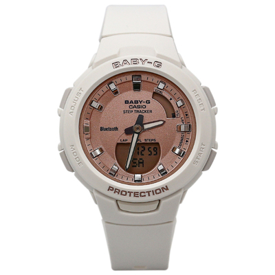 卡西欧蓝牙运动电子女表防水