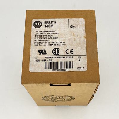 140M-H8P-D10断路器罗克韦尔Allen-Bradley140MH8PD10