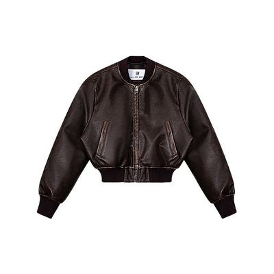 CalledBack皮衣女夹克外套