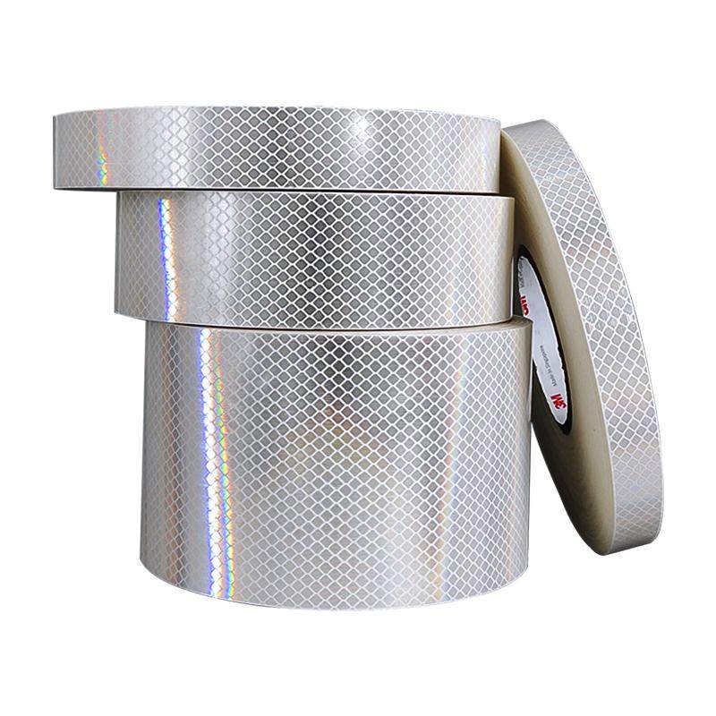 正品3M钻石级4090白色反光贴条光电开关反射片汽车摩托车夜间警示_虎窝淘