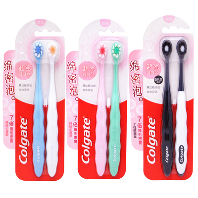 高露洁超密蓬蓬丝牙刷泡泡