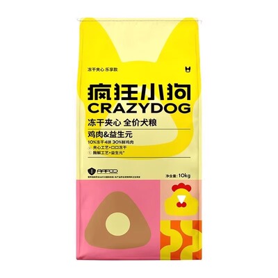 疯狂小狗小耳朵冻干夹心粮1.5kg