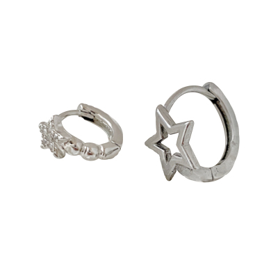 【全店买四免一】气质星星耳圈