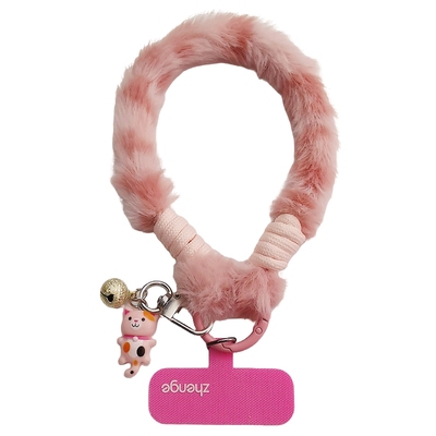 手机挂绳女士秋冬季新款毛绒挂件