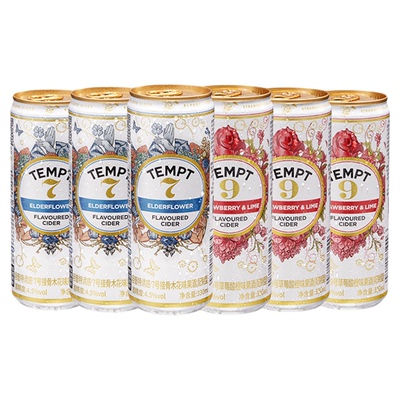 TEMPT接骨木7号9号灌装果酒组合