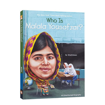 【预售】英文原版 Who Is Malala Yousafzai 谁是马拉拉 女权主义者 名人传记系列 民权斗士人物传记 英文版 进口英语原版书籍
