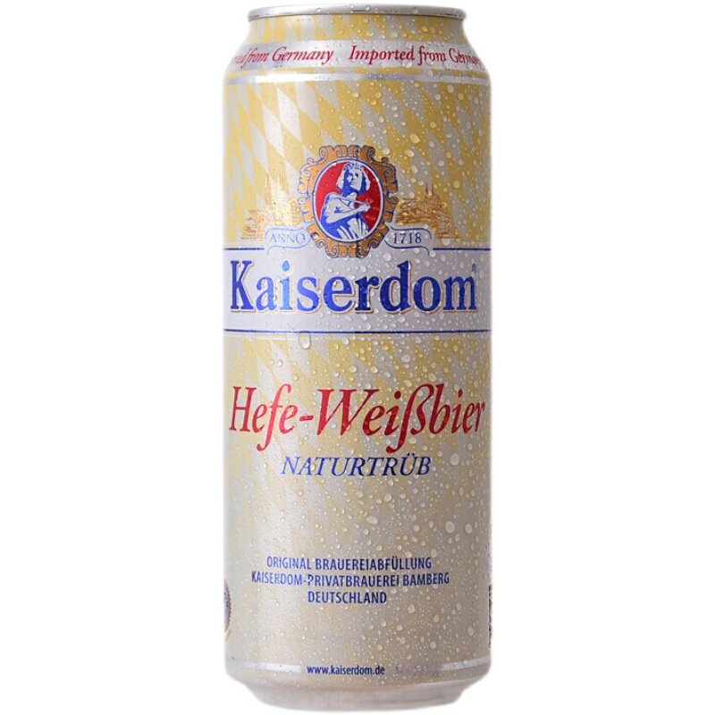特价Kaiserdom凯撒顿姆德国原装进口白啤精酿啤酒500ml*24听整箱_虎窝淘