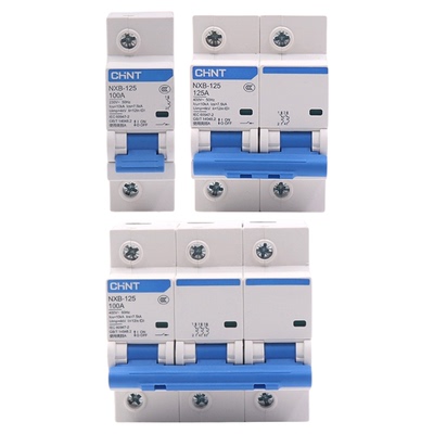 正泰NXB-125空气开关1P2P3P4P大电流功率断路器80A100A125A DZ158
