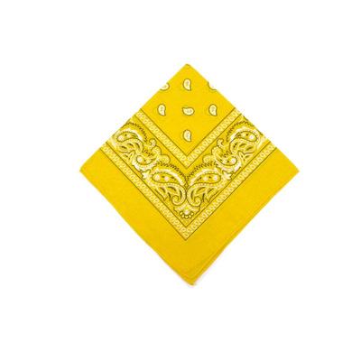 美式方巾黄色头巾腰果花围巾