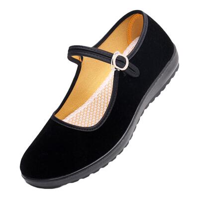 黑布鞋女单鞋31码32码33码小脚鞋