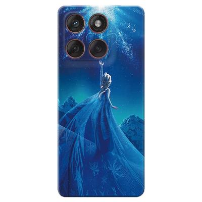 魔法艾莎公主适用摩托罗拉edge60pro手机壳50/40/S30/G86G85G84G75G56G55G54文艺可爱冰雪奇缘女款软