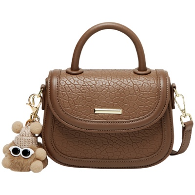 纳兰杜咖色包包新款百搭手提包