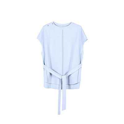 柯利亚诺春秋专柜同款浅蓝色 复古慵懒风 针织马夹  JT4944 ￥990