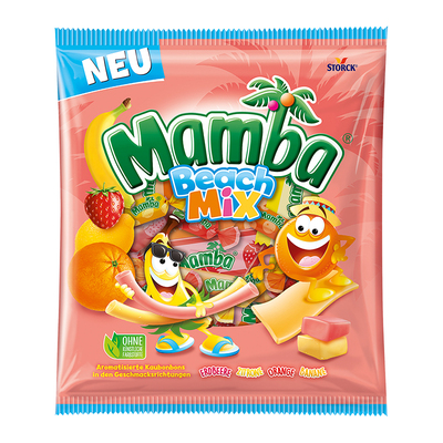 【超级立减】德国进口Mamba混合热带水果味软糖儿童零食糖果160g