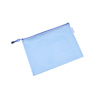 百利文PVC网格拉链文件袋