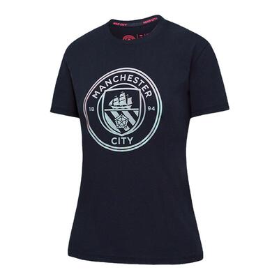 女式足球文化logoT恤曼城