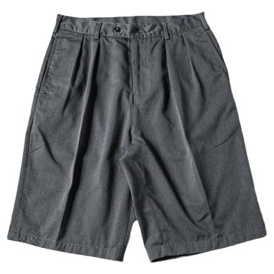 新品non休闲男士复古双折短裤