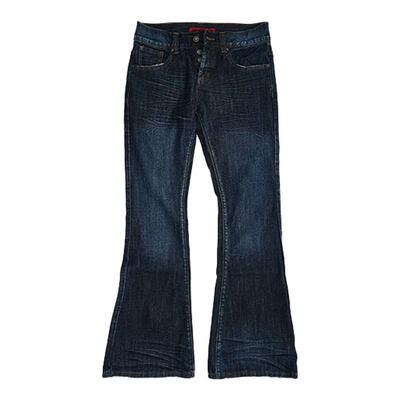 【ENG】JADED LONDON复古低腰微喇修身牛仔长裤男女同款新品26夏