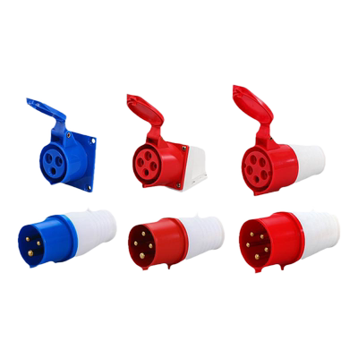 ip44工业插头连接器16a防水