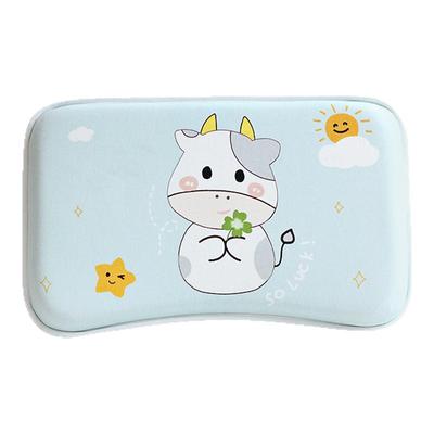 领织婴童亲水绵枕头6月到3岁幼儿可水洗枕透气护颈枕芯宝宝定型枕