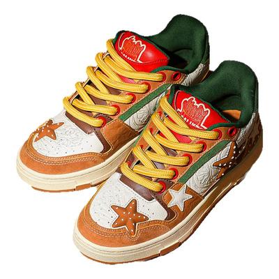 Kaalixto同款三斤联名汉堡星星鞋