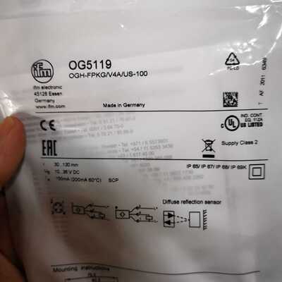 议价原装【只卖正品】IFM易福门光电感测器OG5119感测器0G5119